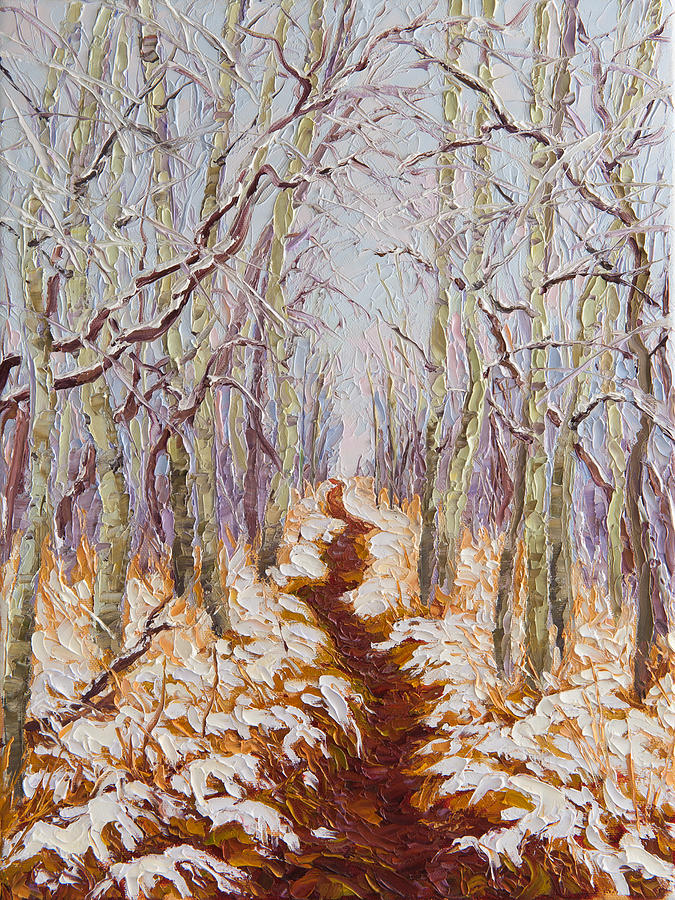 First snowfall Painting by Rob MacArthur | Fine Art America