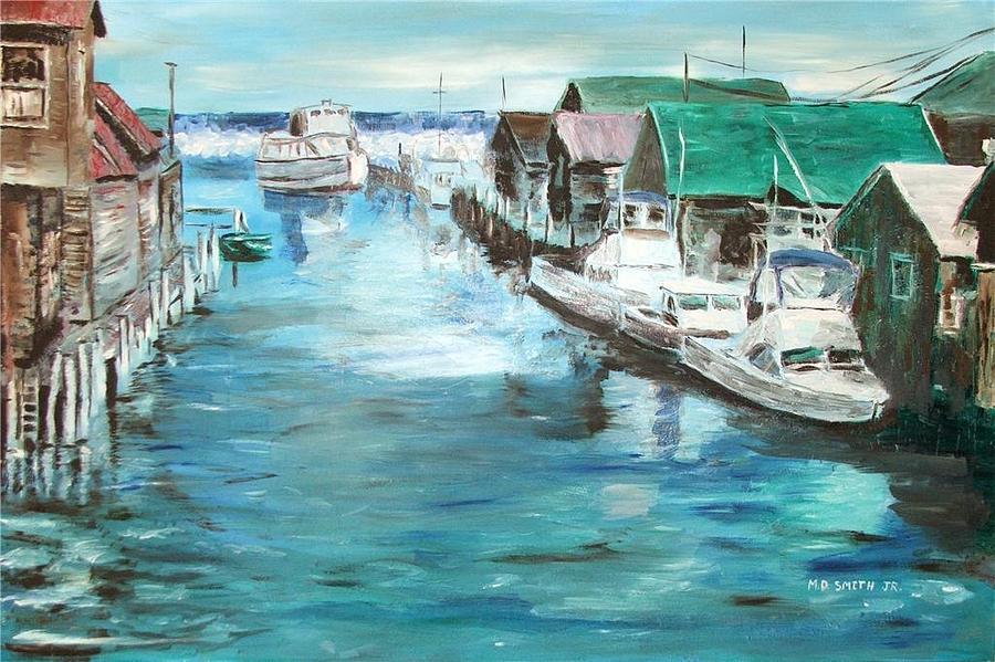 Fishtown Painting by Michael Smith | Fine Art America