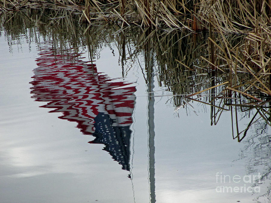 Flag Reflection Photograph by Carol Cooper - Fine Art America