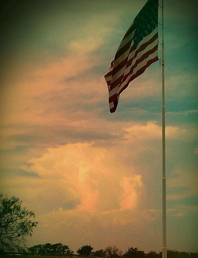 Flag Storm Photograph by Daniel Baka - Fine Art America