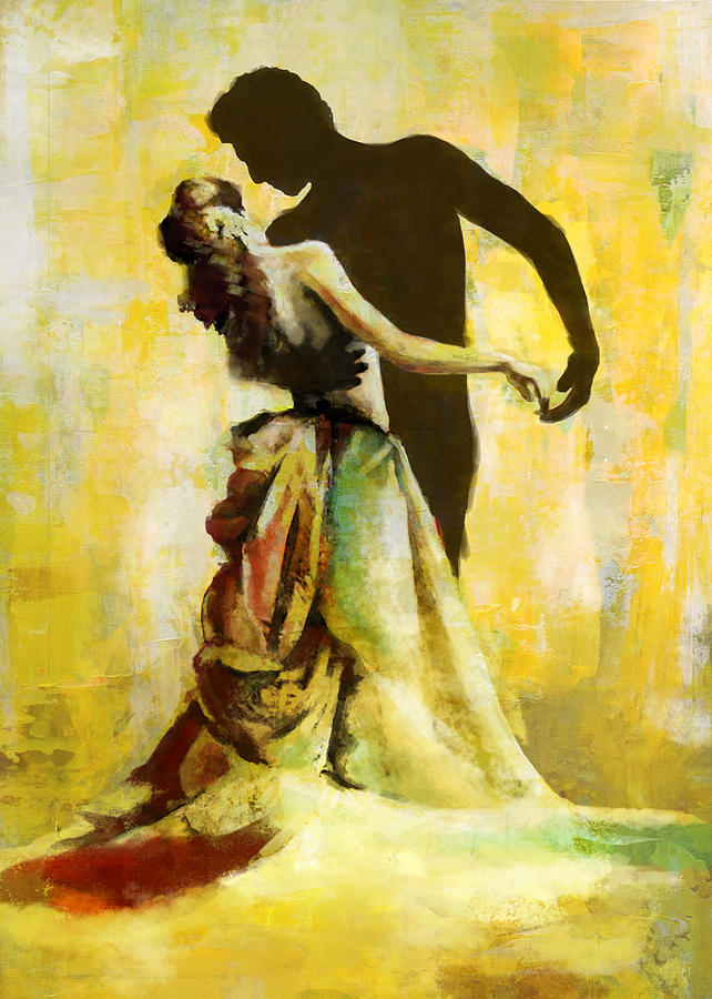 Flamenco Dancer 031 Painting by Catf - Fine Art America