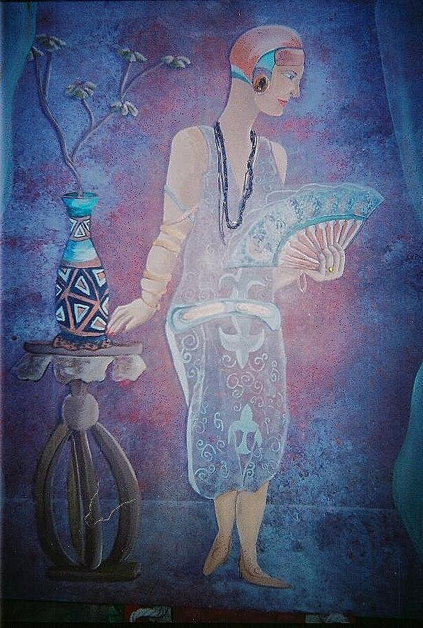 Flapper Painting by Emma Bluntzer - Fine Art America