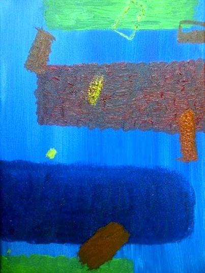 Floating Rectangles Painting by Barb Forristall - Fine Art America