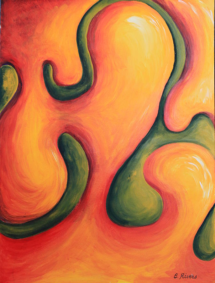 Fluidity Painting by Christine Rivers - Pixels