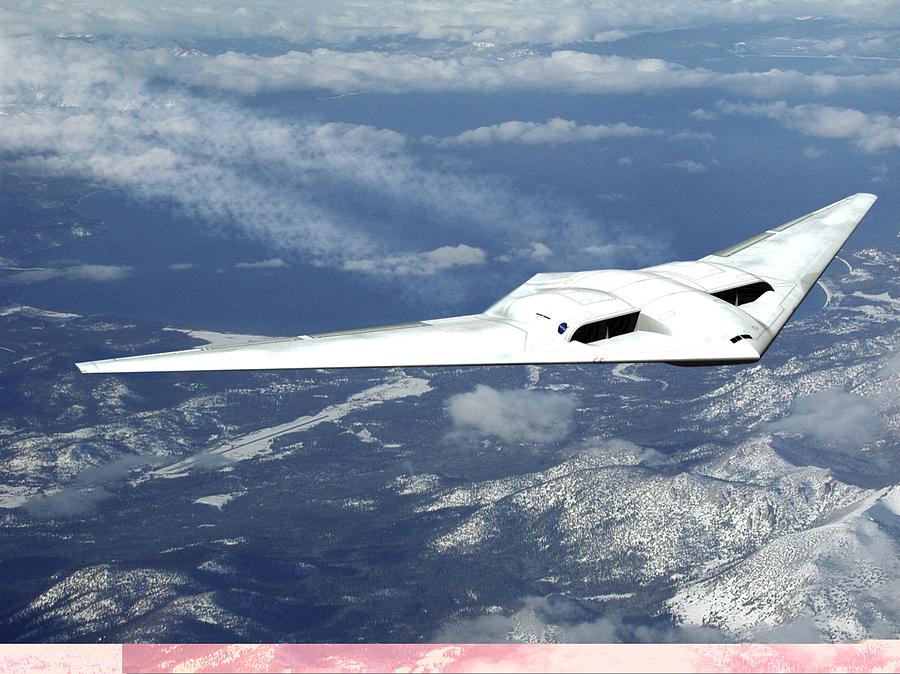 Flying wing aircraft, artwork Photograph by Science Photo Library - Pixels