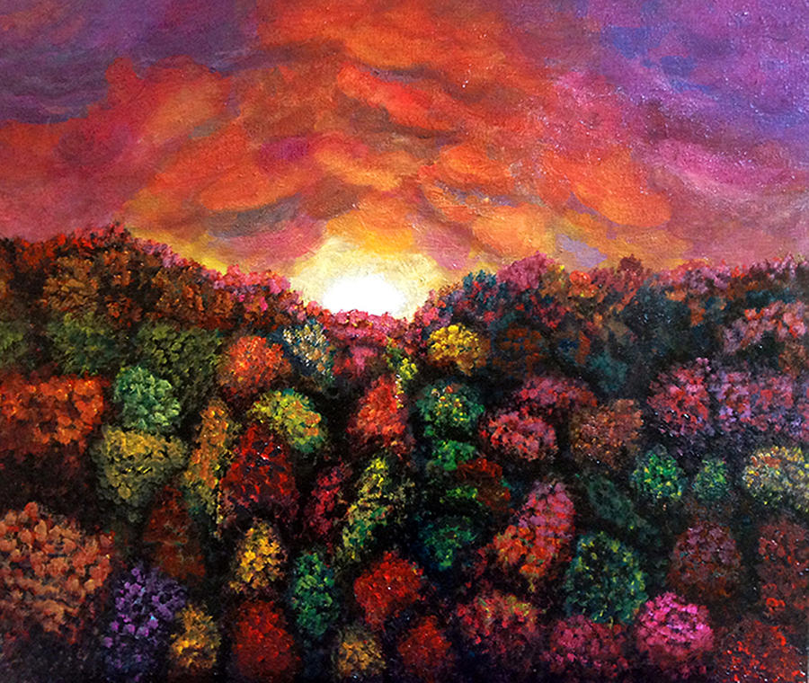 Foliage Painting by Deb Wolf - Fine Art America