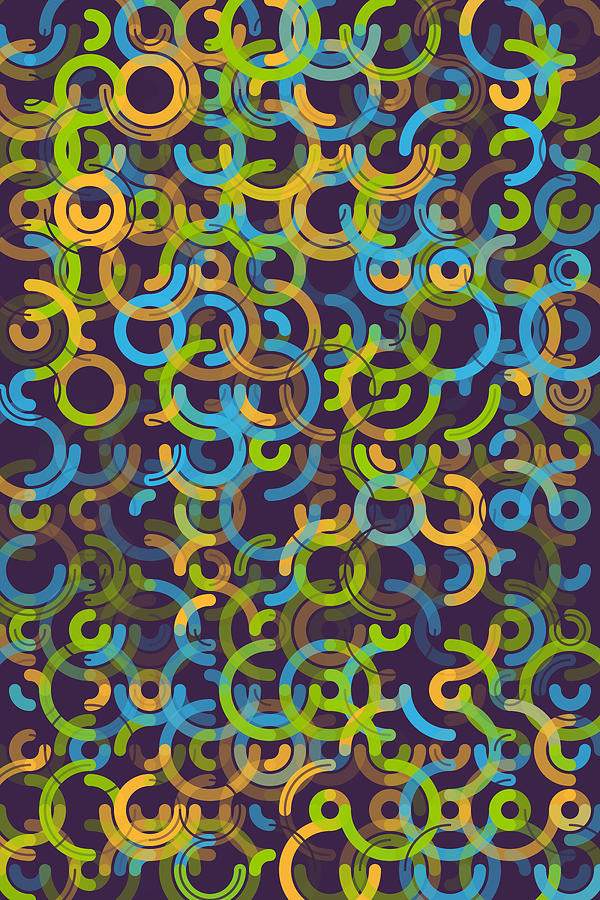 Fresh Geometric Circle Segment Pattern Digital Art by Frank Ramspott ...