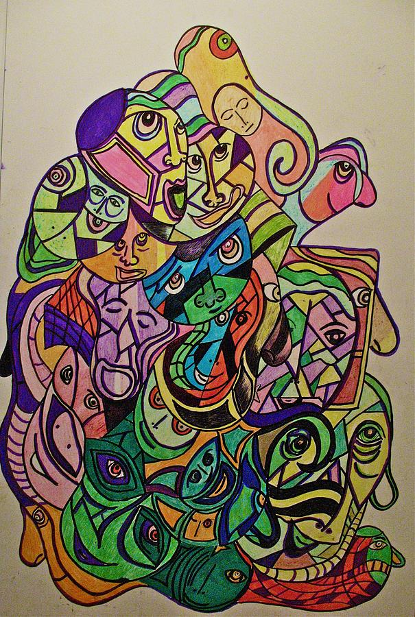 Frontal Cortex Painting by Frank B Shaner - Fine Art America