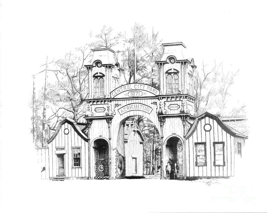 Gate House Drawing by Steve Orin - Fine Art America