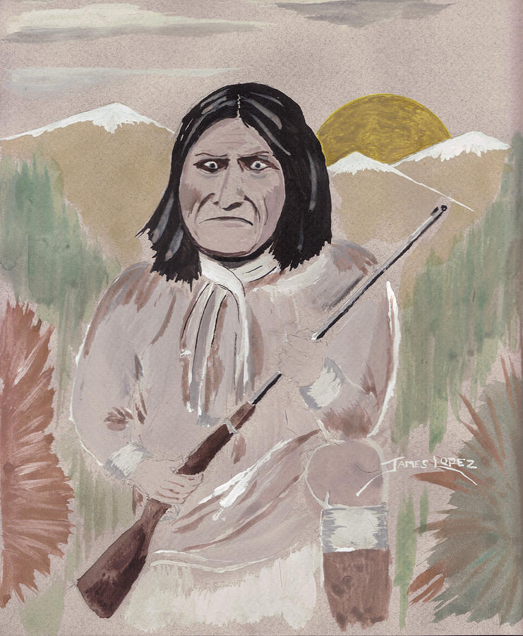 Geronimo Painting by James Lopez - Fine Art America