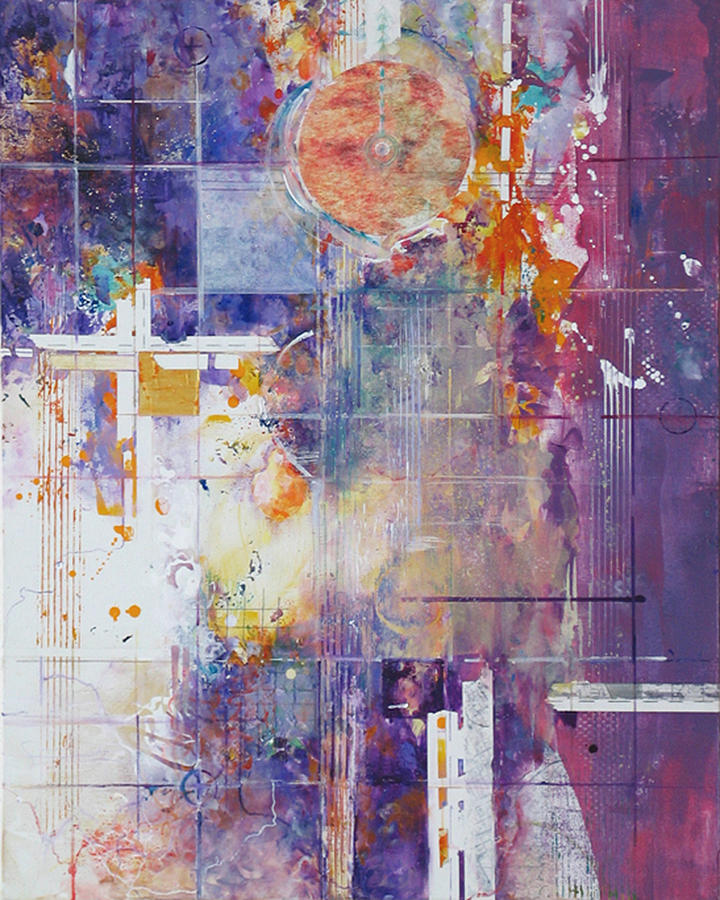 Getting There Violet Painting by Carol Surface - Fine Art America