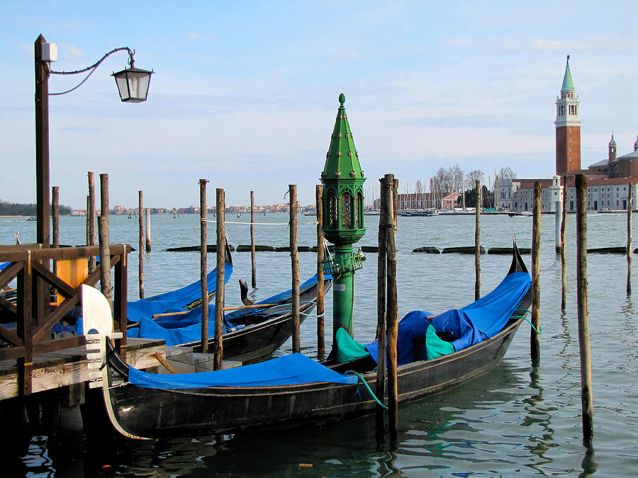 Gondolas in the Grand Canal Photograph by WaterHorse Media LLC - Pixels