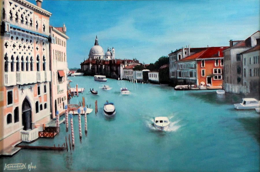 Grand Canal in Venice Painting by Ken Maddex - Fine Art America
