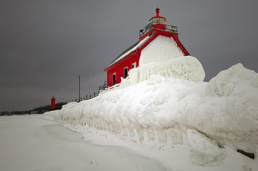 Grand Haven Winter 2014 Photograph By Roger Swieringa