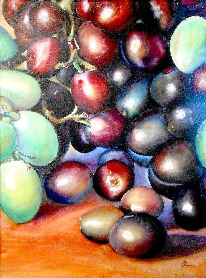 Grapes 2 Painting by R F Aitken - Fine Art America
