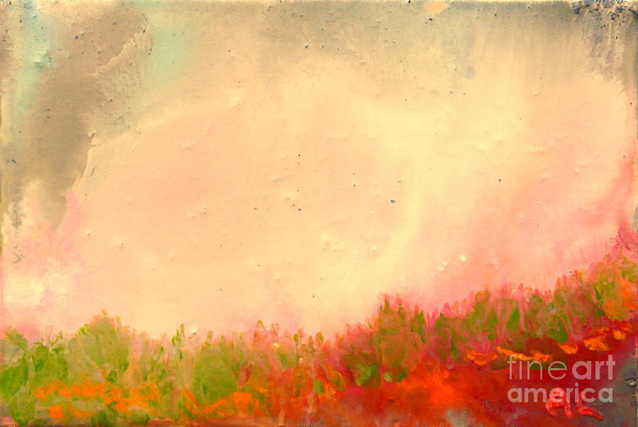 Grass fire Painting by Al Hunter - Fine Art America