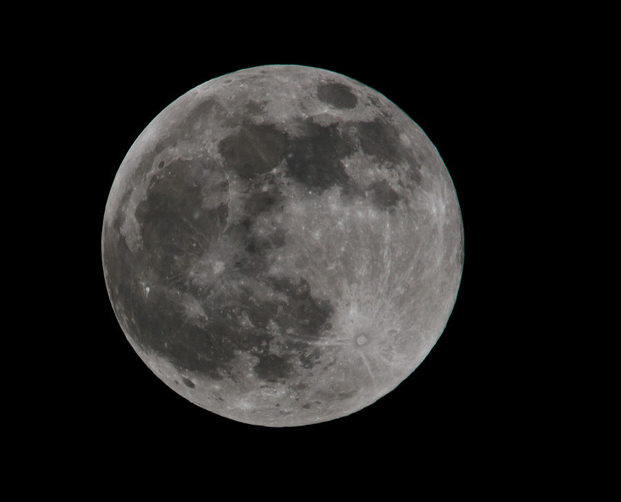 Gray Moon Photograph by Lee Bertrand - Pixels