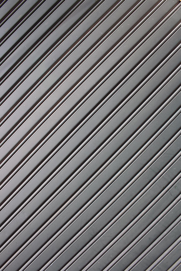 Gray Security Shutter Angled Photograph by Robert Hamm - Fine Art America