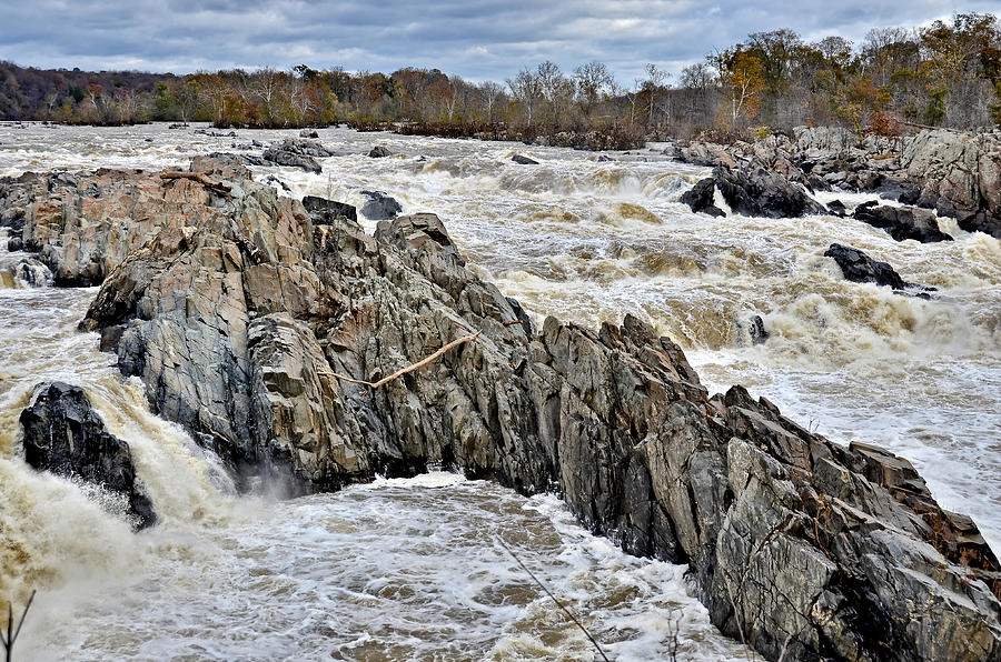 Great Falls Winter Melt Photograph by DH Leonard - Fine Art America