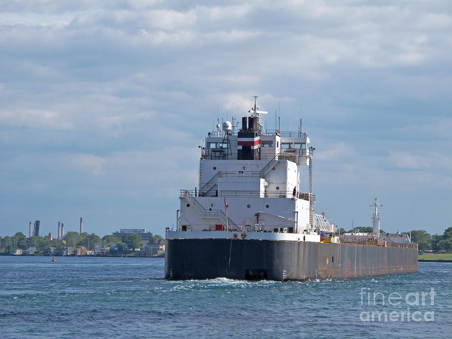 Great Lakes Freighter Photograph by Ann Horn - Pixels
