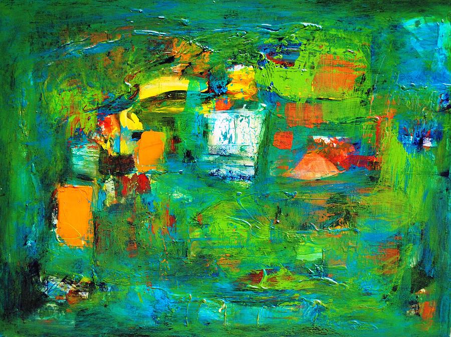 Green town Painting by Levan Mosiashvili - Fine Art America