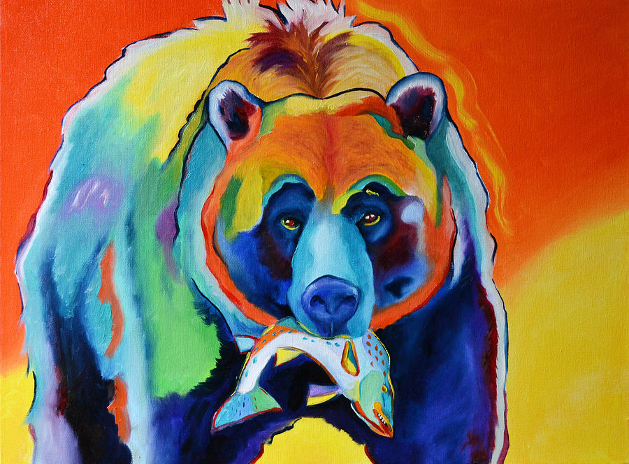 Grizz Painting by Robert and Jill Pankey - Fine Art America