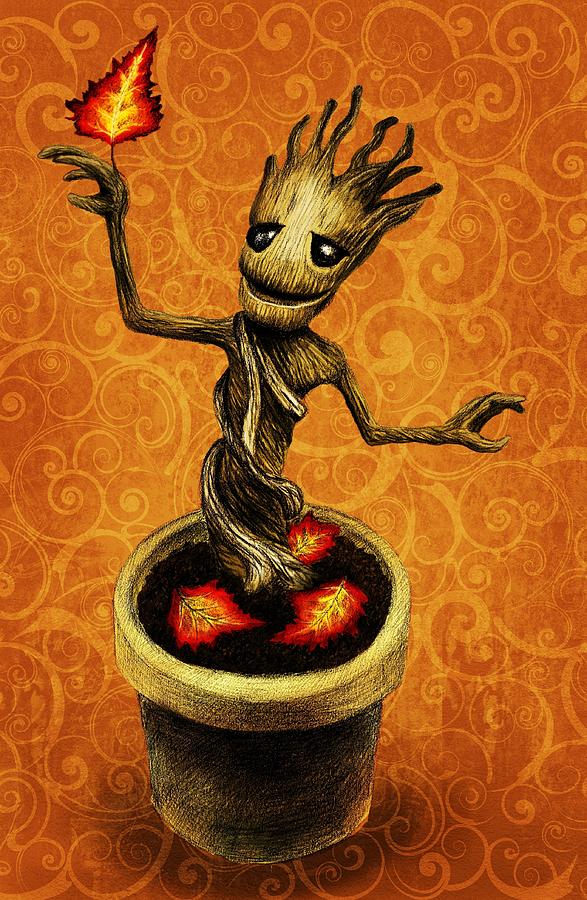 Groot Digital Art by Anna Shell - Fine Art America