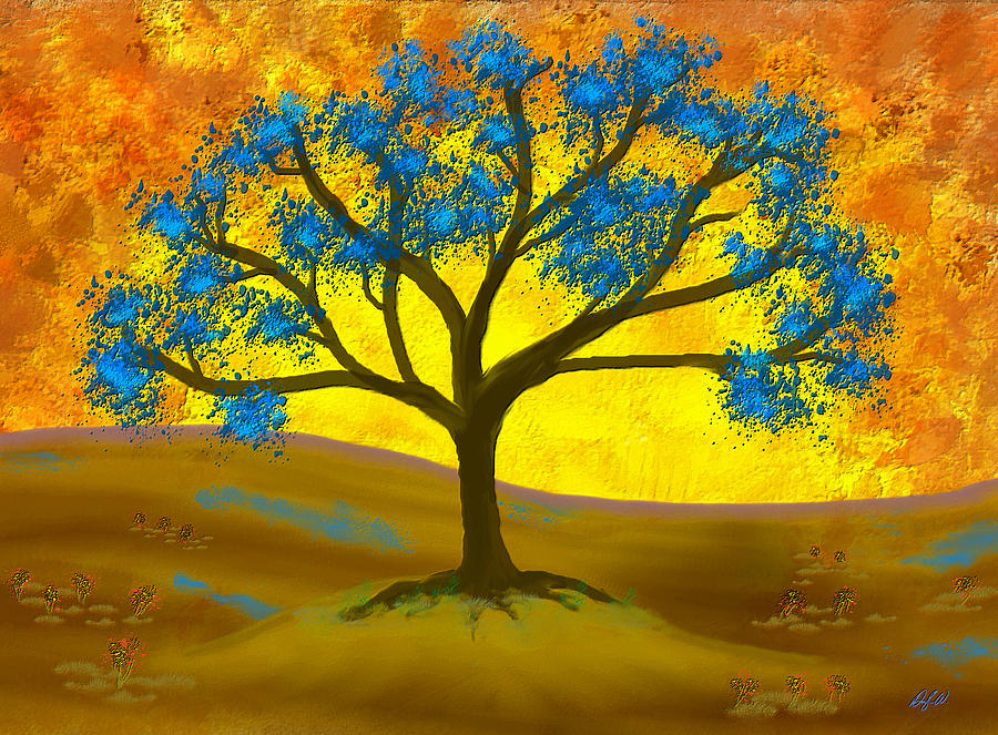 Happy Tree Painting by Darryl Weatherly - Pixels