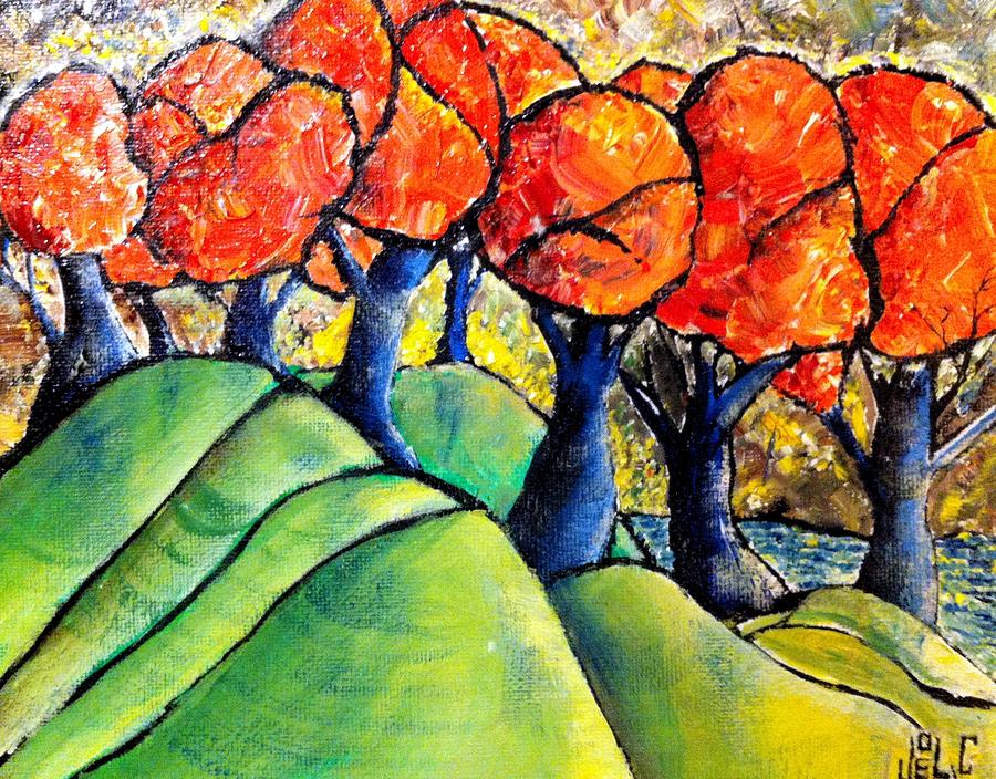 Happy Trees Painting by Joel A Conner - Fine Art America