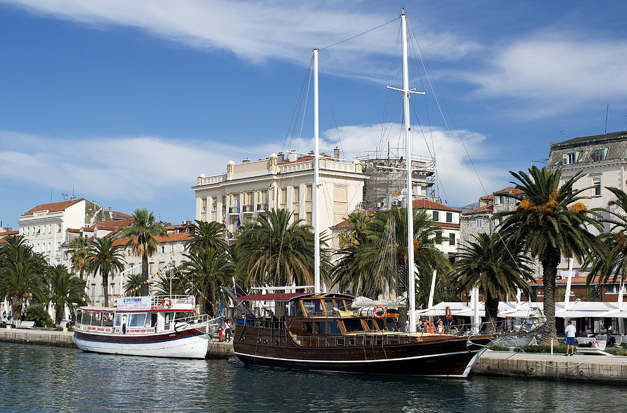 Harbor, Split, Croatia Photograph by Theodore Clutter - Fine Art America