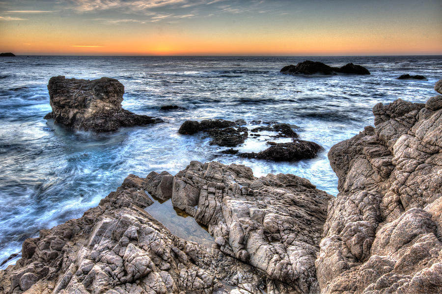HDR Big Sur Rocks Photograph by Lee Bertrand | Pixels