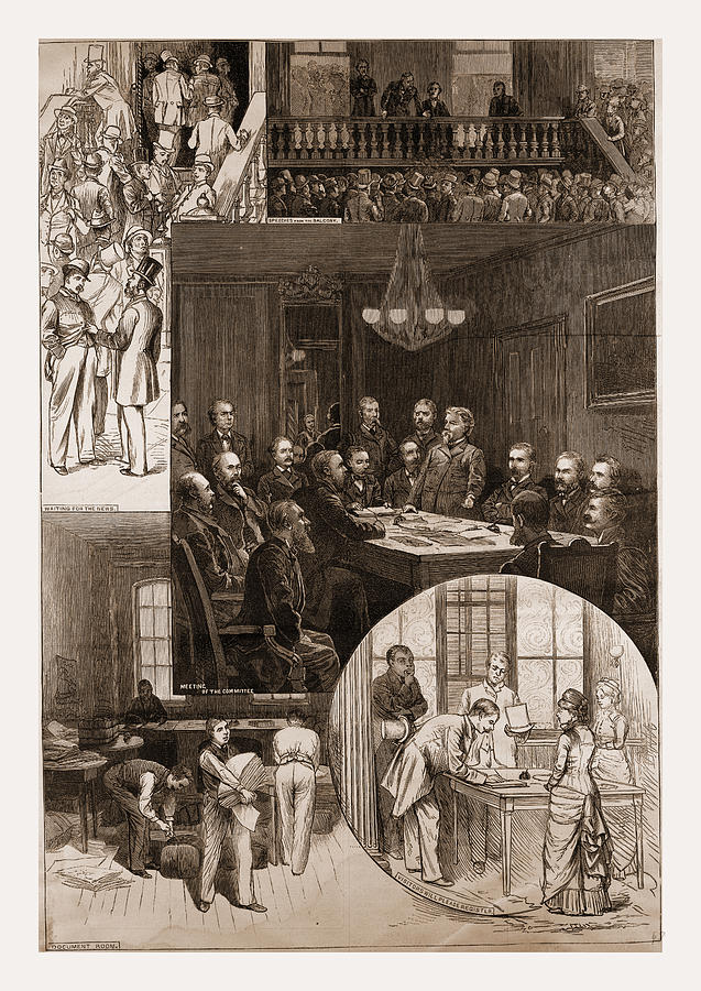 Head-quarters Of The National Republican Committee Drawing by Litz ...