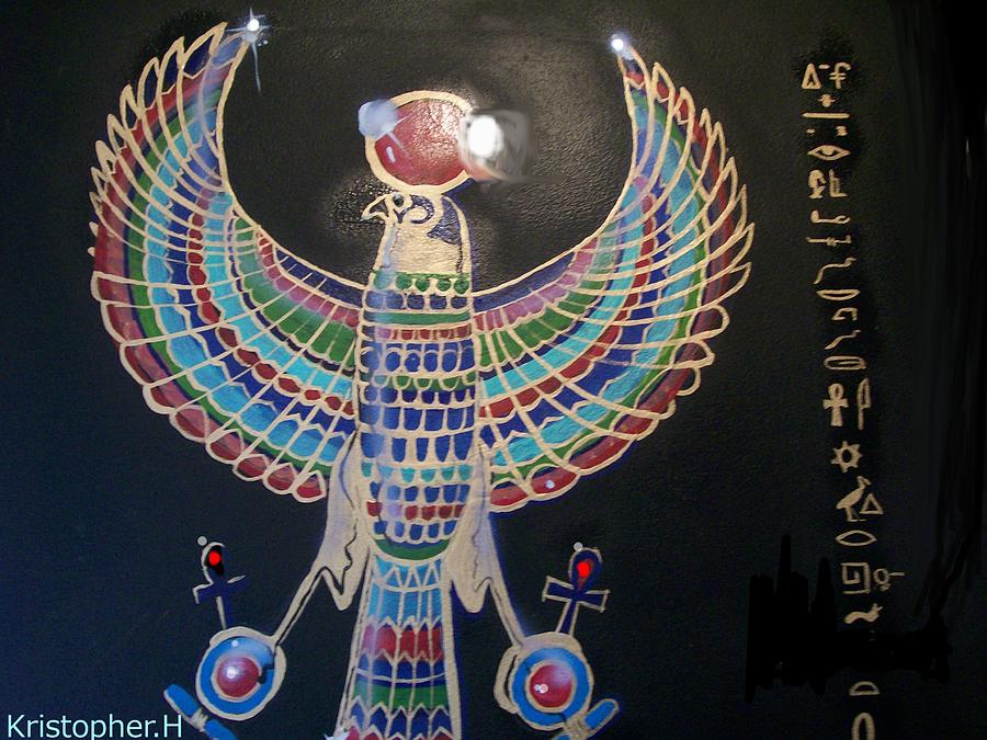 Heru Painting by Kristopher Hatter - Fine Art America