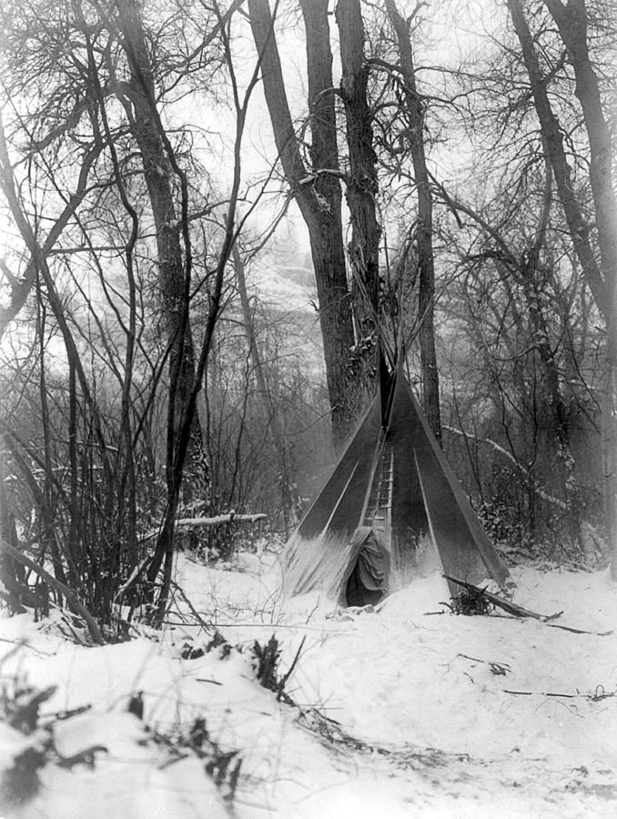 Hidatsa Tipi, C1908 Photograph by Granger - Pixels
