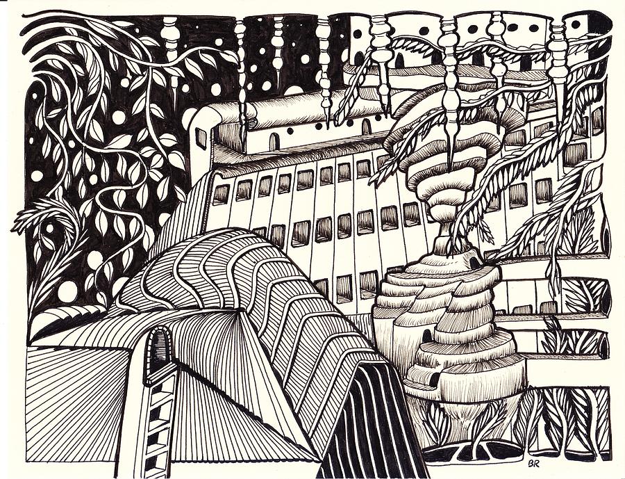 High Rise Drawing by Bryan Redfearn - Fine Art America