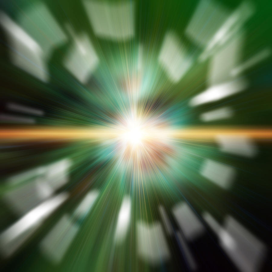 High tech style exploding background image Photograph by Matthew Gibson ...