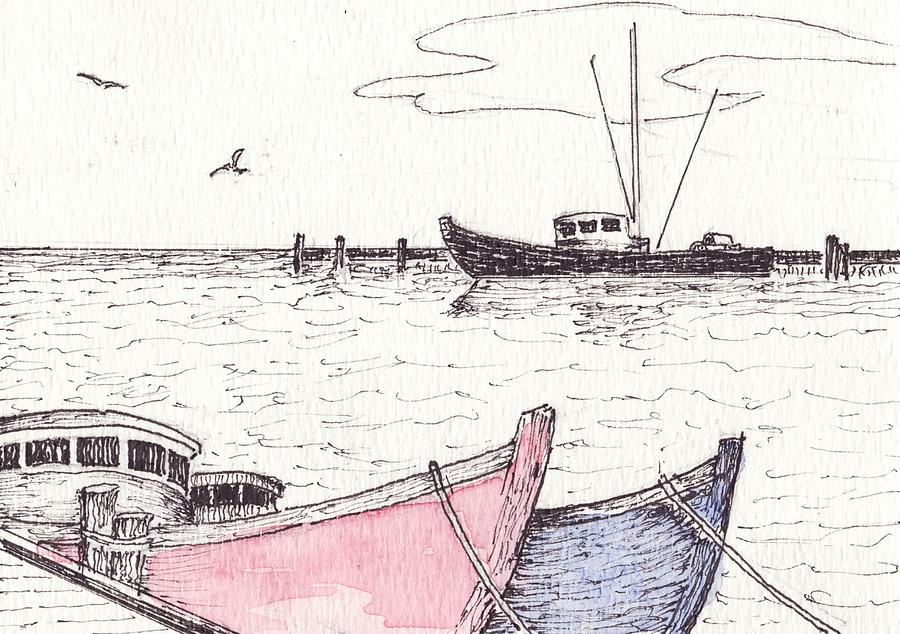 High Tide Drawing by Robert Parsons - Fine Art America