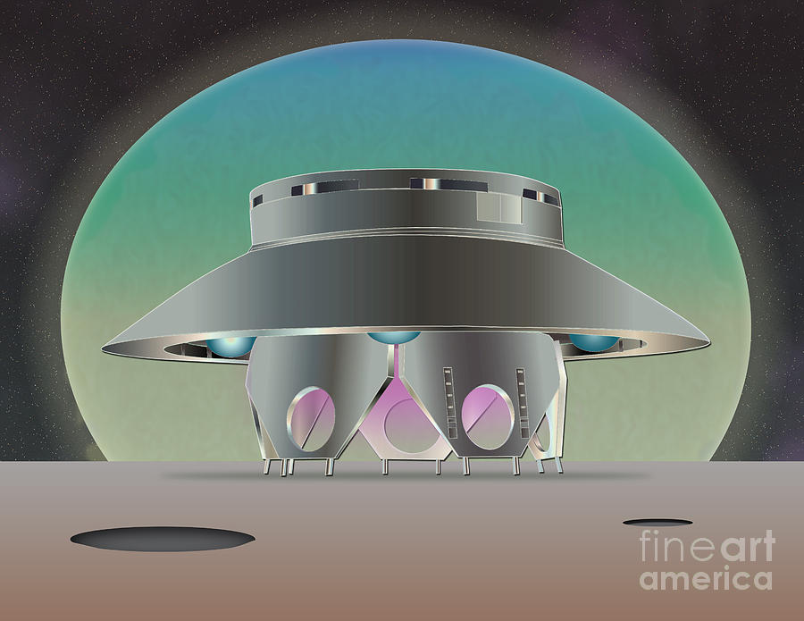 Home Base-The Invaders Digital Art by Michael Lovell - Fine Art America