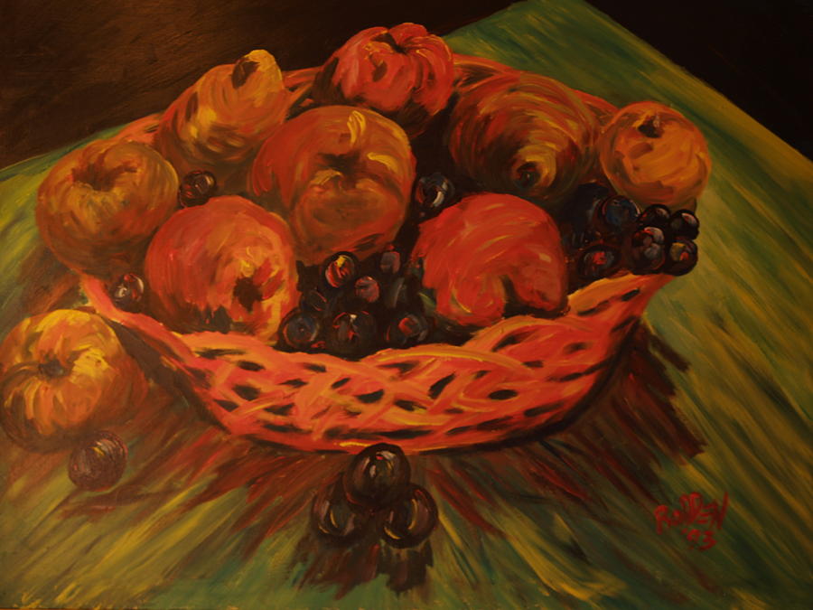 Home Grown Fruit Painting by David Rodden - Fine Art America