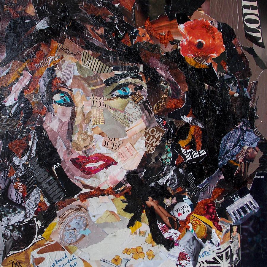 Hottie Collage Mixed Media by Kat Ebert - Fine Art America