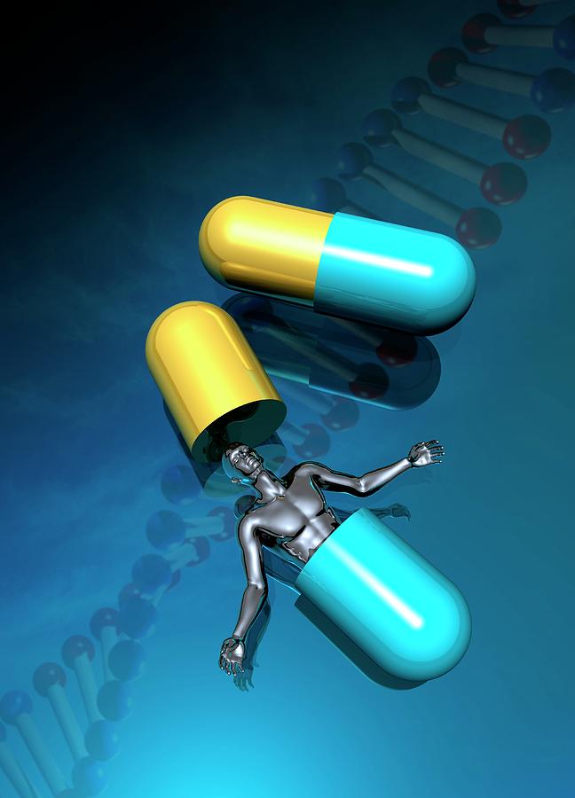 Human In Capsule Photograph by Victor Habbick Visions/science Photo ...