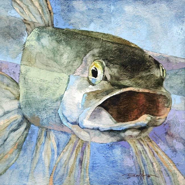 Hungry Fish Painting by Michael Solovyev - Pixels