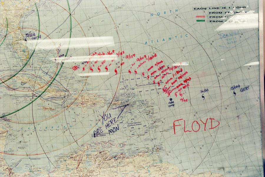 Hurricane Floyd Map Photograph by Chris Sattlberger/science Photo ...