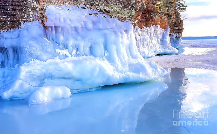 Ice Blue Reflection Photograph by Bryan Benson | Fine Art America