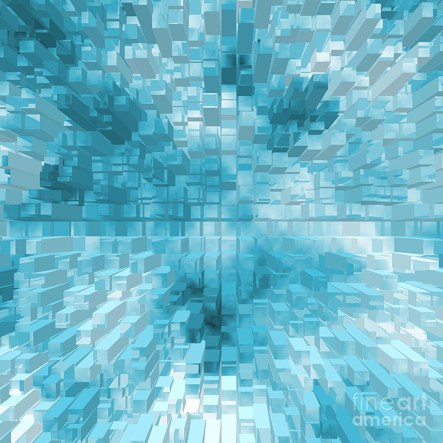 Ice cubes. Digital Art by Rodrigo Cesar - Fine Art America