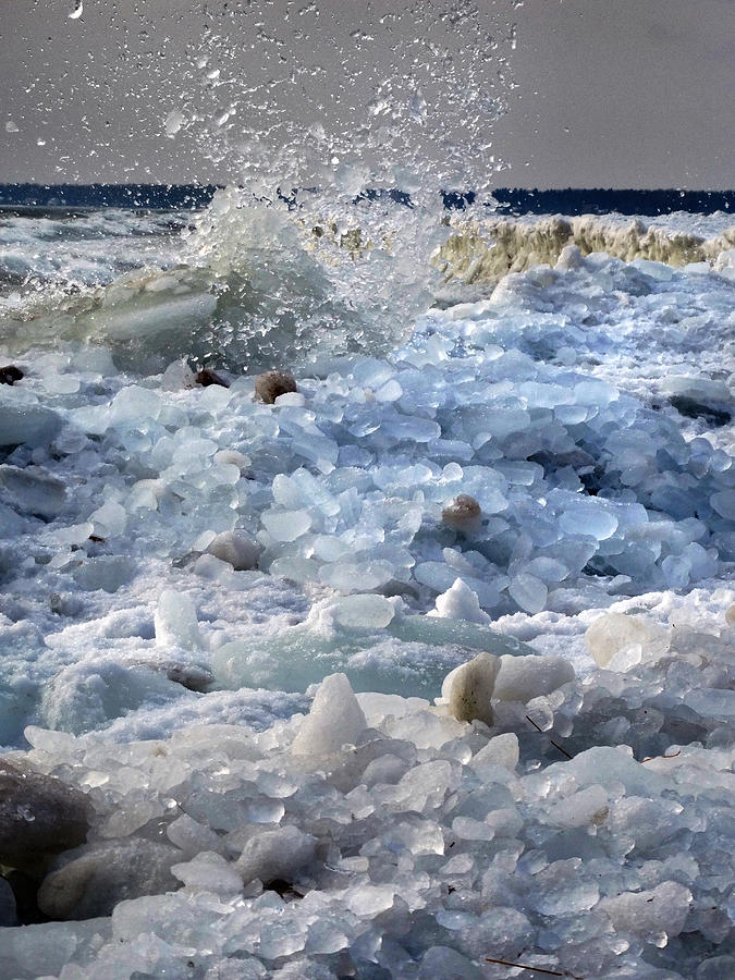 Ice Water Splash Photograph by David T Wilkinson - Pixels