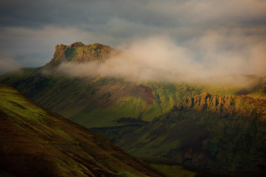 Iceland Low Clouds Float Photograph by Jaynes Gallery | Pixels