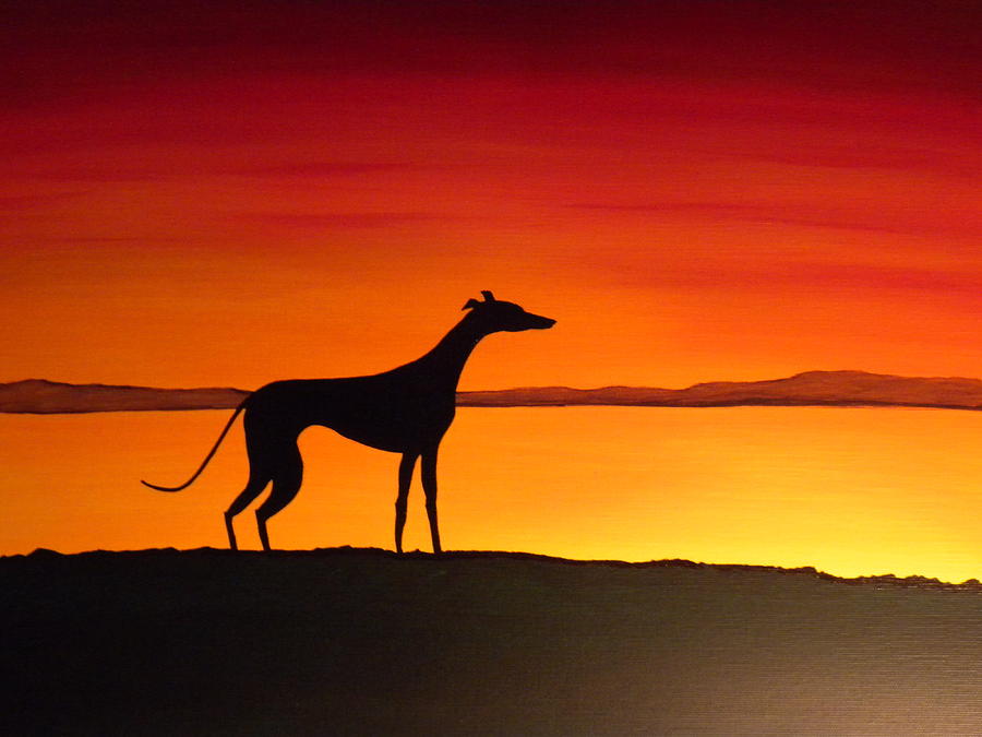 IG sunset Painting by Rhea Witthoft - Fine Art America