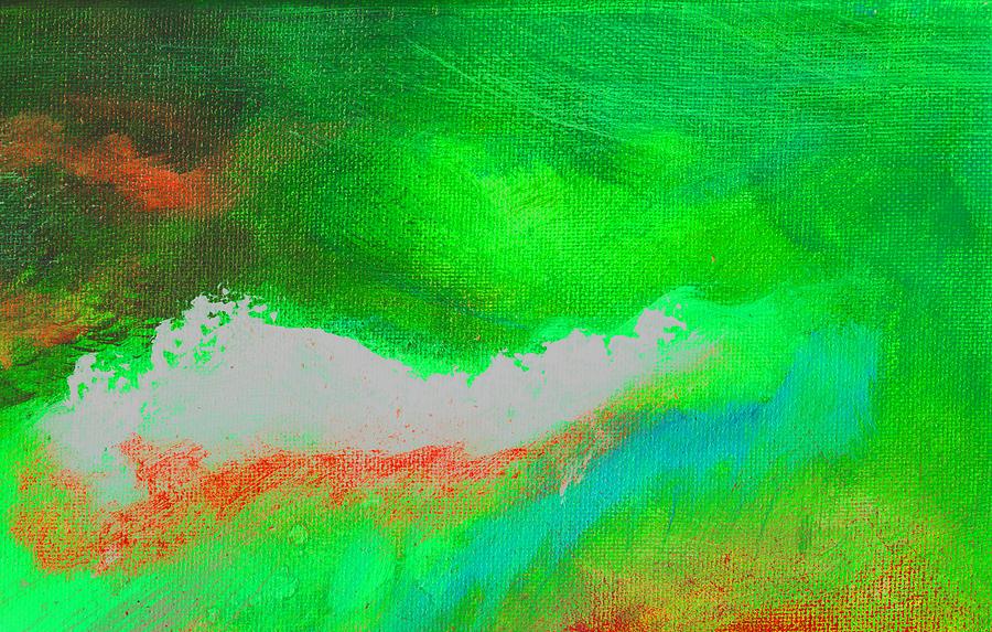 Impress Deep Green Painting by L J Smith - Fine Art America