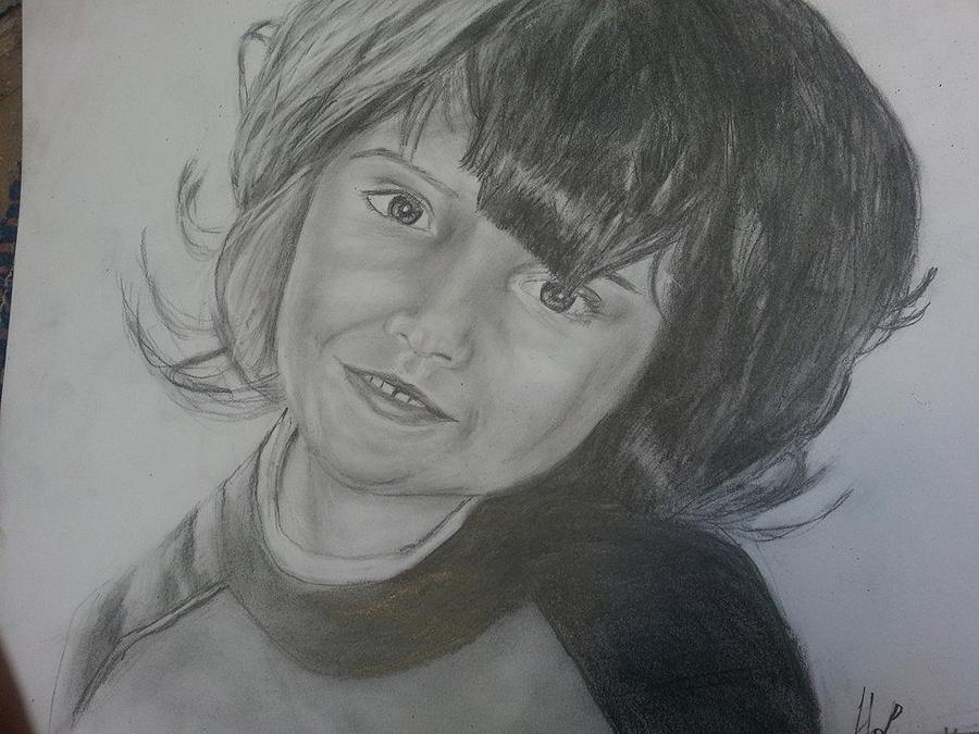 Innocence Drawing by Hela Mathlouthi - Fine Art America